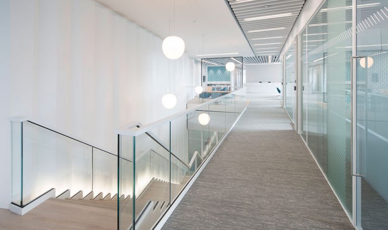 Modern Office Glasgow - Formed MDF panelling - Bacchus bespoke joinery ...